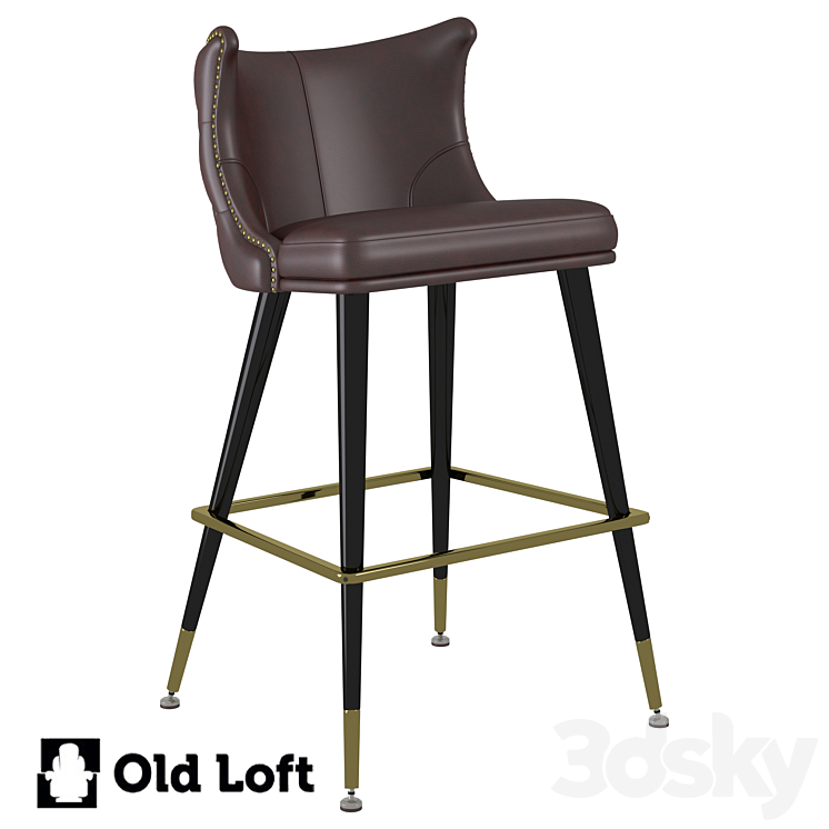 OM Bar stool Maestro Combined Metal - Chair - 3D model