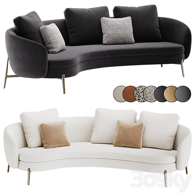 Orbis Sofa 3s by Poliform - Sofa - 3D model