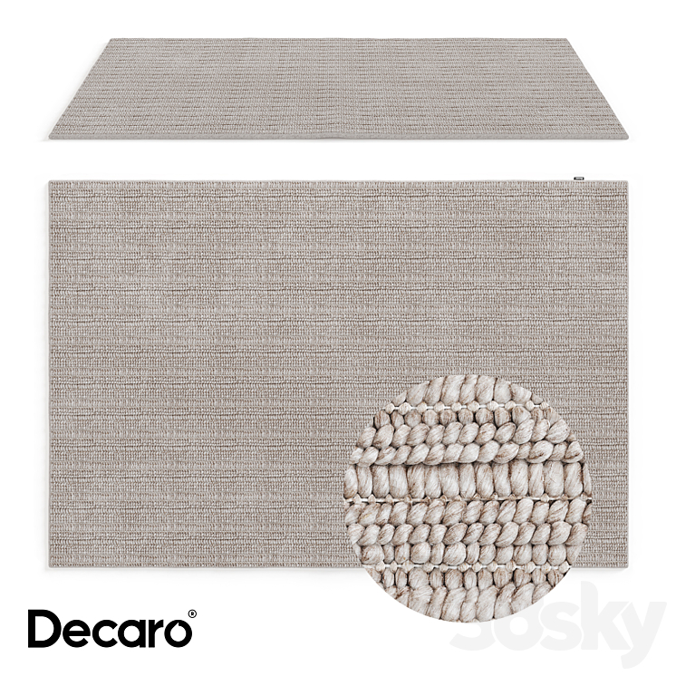 Wool carpet Decaro Rugs D110015 - Carpets - 3D model