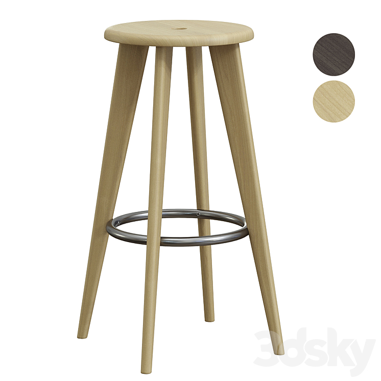 Tabouret Haut Bar Stool - Chair - 3D model
