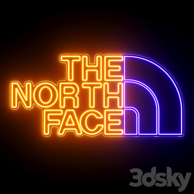 The North Face Neon Sign - Neon - 3D model