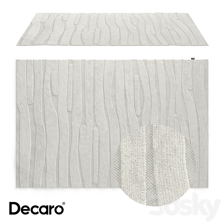 Wool carpet Decaro Rugs D110004 - Carpets - 3D model