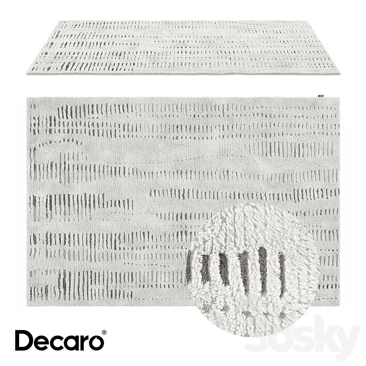 Wool carpet Decaro Rugs D120001 - Carpets - 3D model