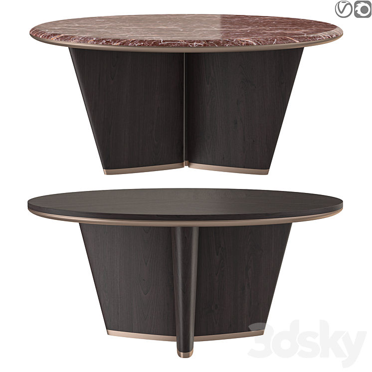 Giorgetti Mistral D160 - Table - 3D model
