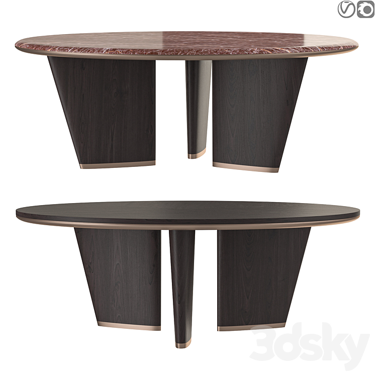 Giorgetti Mistral D200 - Table - 3D model