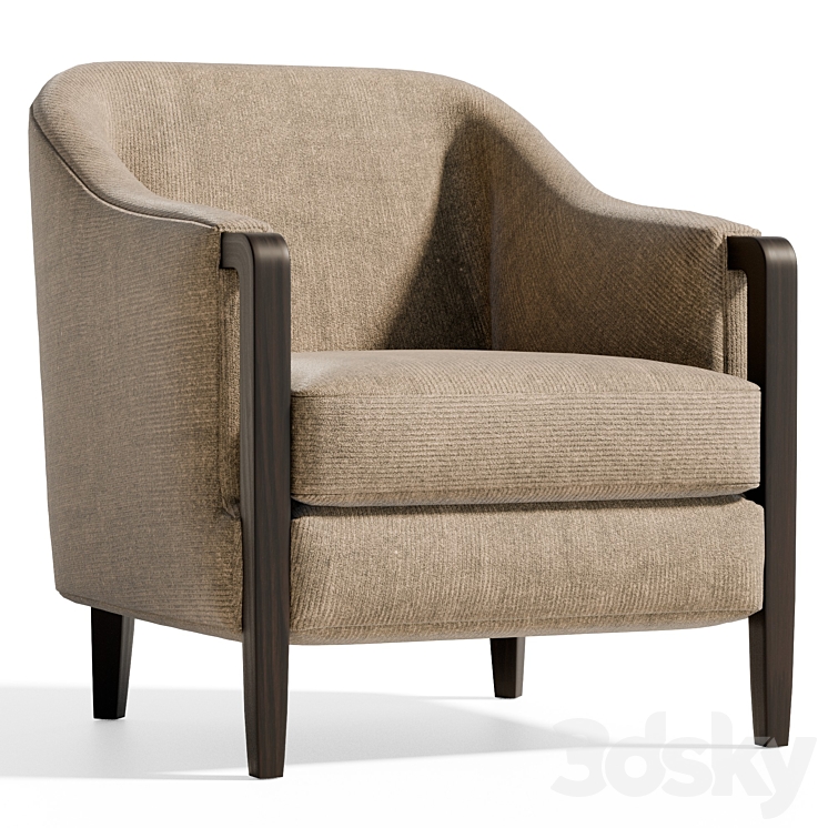 Massoud Wesley Accent Chair - Arm chair - 3D model