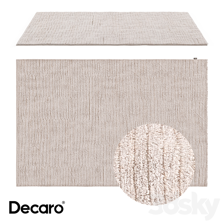 Wool carpet Decaro Rugs D120008 - Carpets - 3D model