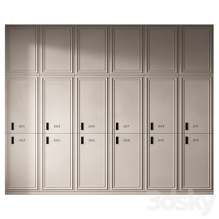 Locker rooms 09 - Wardrobe & Display cabinets - 3D model