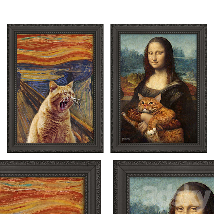 Paintings 964 - Frame - 3D model