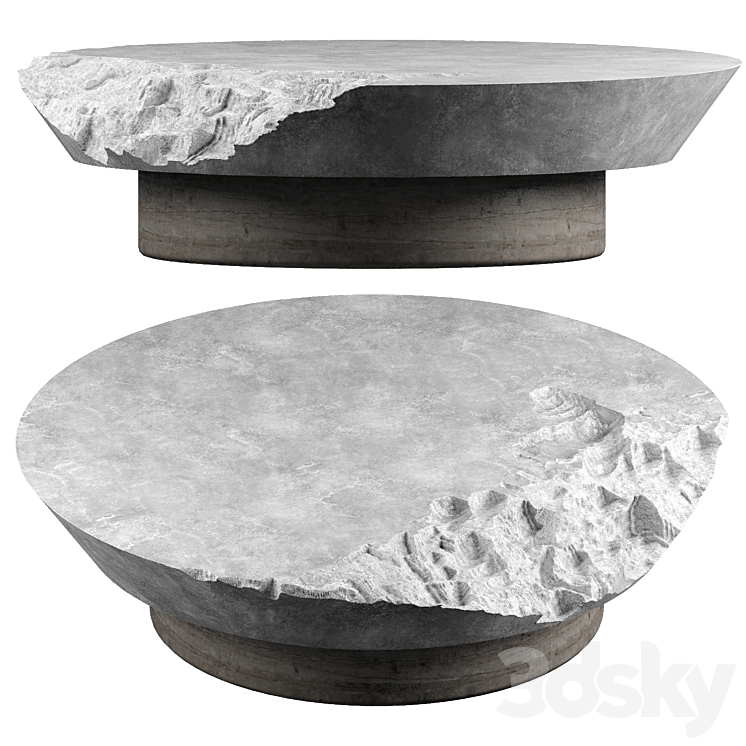 table stone15 - Table - 3D model