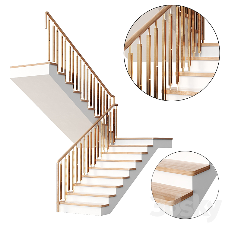 Modern staircase 22 - Staircase - 3D model