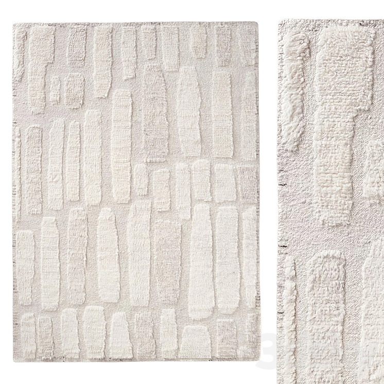 DAMU WOOL RUG - Carpets - 3D model