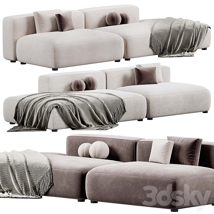 Stone Modular Sofa By Tamamm | Sofa - Sofa - 3D model