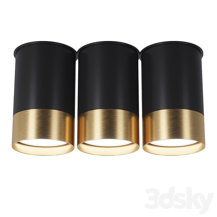 Point spot BP Black/White Gold triple, sku.25606 by Pikartlights - Spot ...