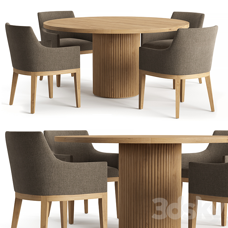 Rh Morgan - Table + Chair - 3D model