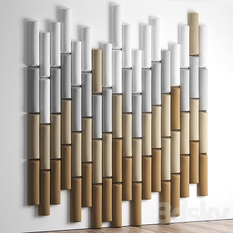 Acoustic panel Bamboo Made Design - 3D panel - 3D model