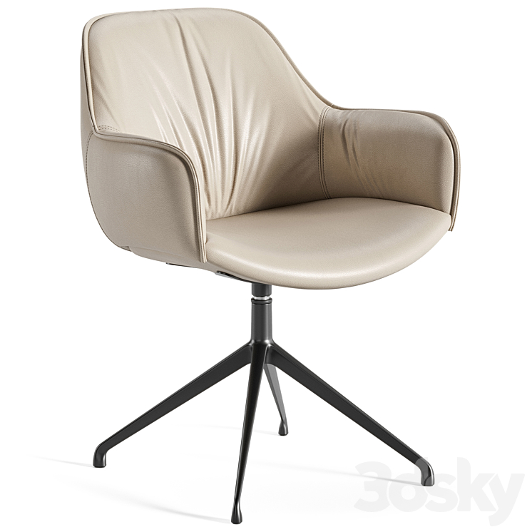 Cattelan Italia Scarlett turn chair - Chair - 3D model