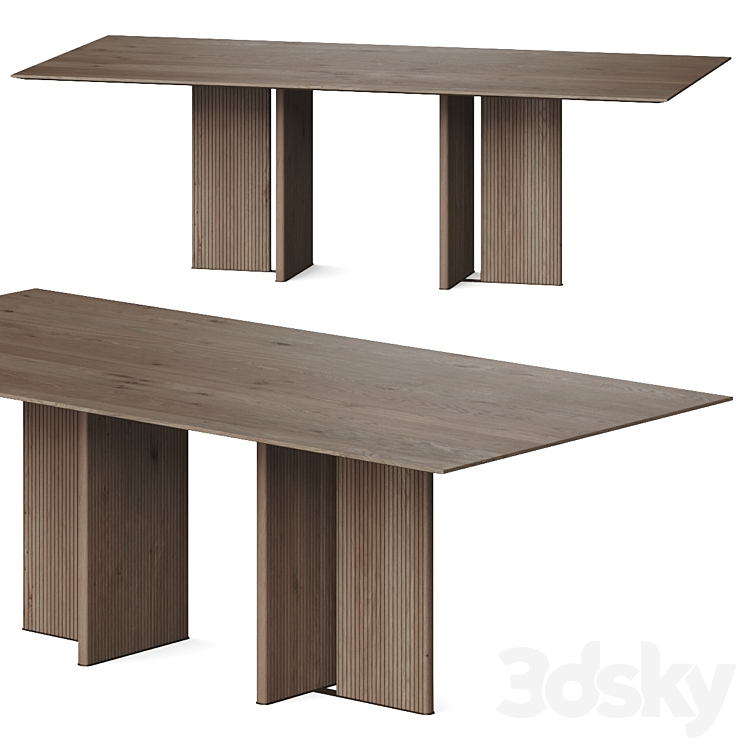 Four Hands Leo Rectangular Dining Table - Table - 3D model