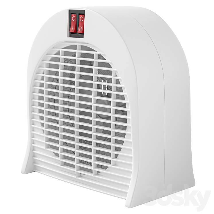 Fan heater Equation - Household appliance - 3D model