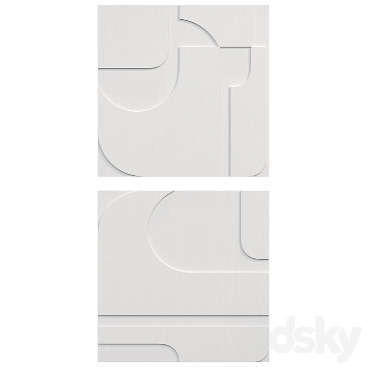 Uttermost / Contours Wall Decor - 3D panel - 3D model