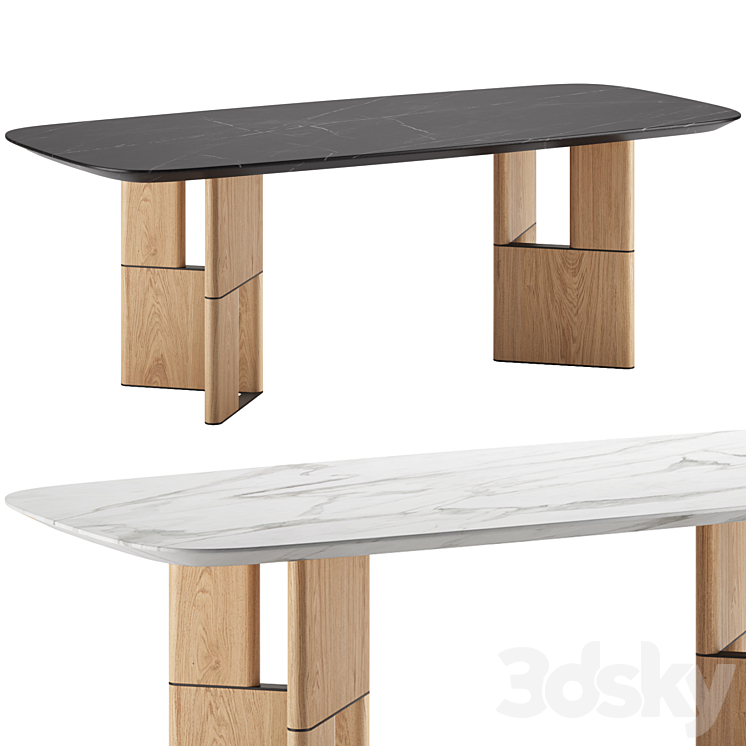 TETRIS Dining Table by Morica Design set 2 - Table - 3D model
