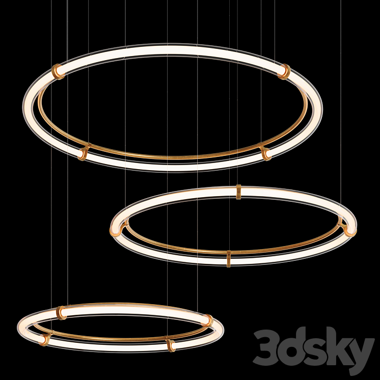 Henge Legacy Circular Lights - Pendant light - 3D model
