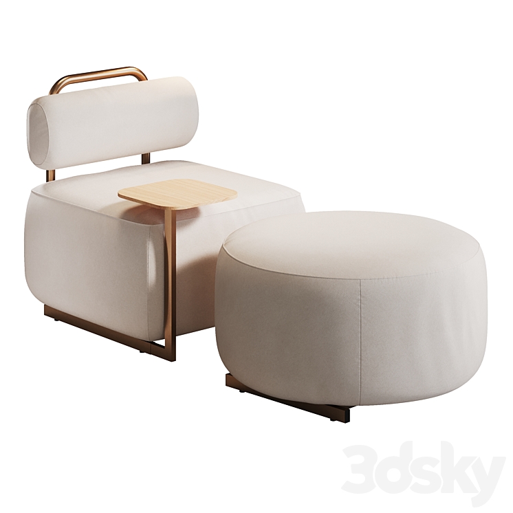 Armchair Quinti Grand Tour - Arm chair - 3D model