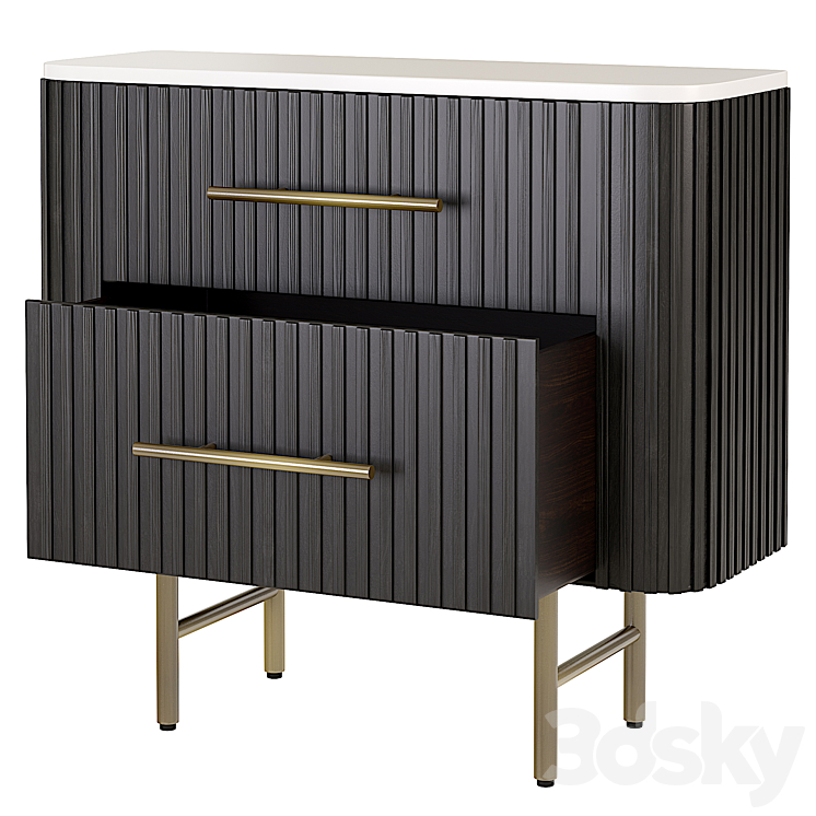 Finnley Closed NightstandFinnley - Sideboard & Chest of drawer - 3D model