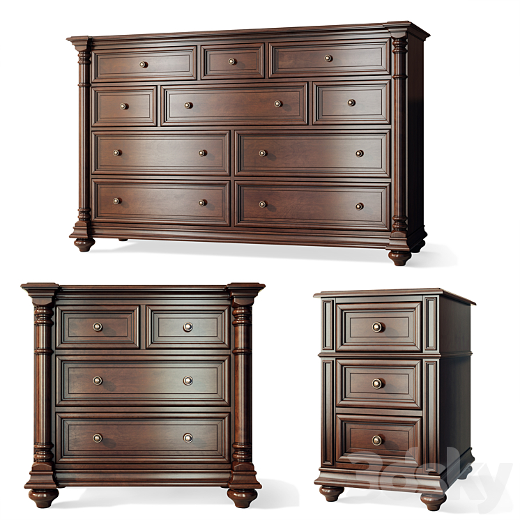 Chest of drawers bedside table Leesburg Hooker - Sideboard & Chest of ...