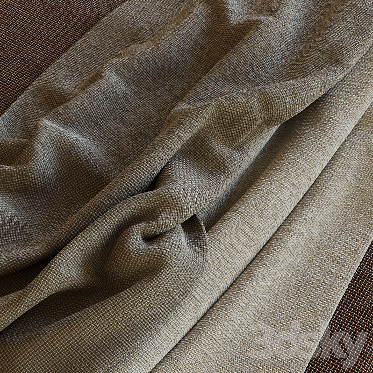 Material Wool Hopsack - Fabric - 3D model