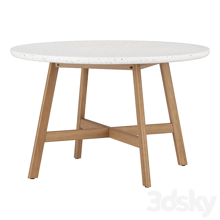 Round dining table Tulum Dantone Home - Table - 3D model