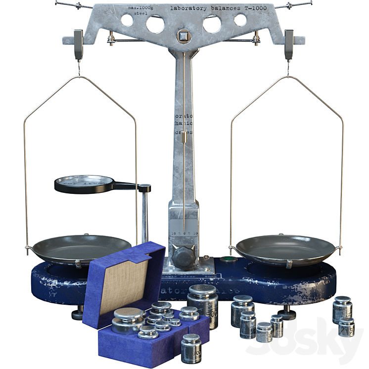 Mechanical Laboratory Balance - Shop - 3D model