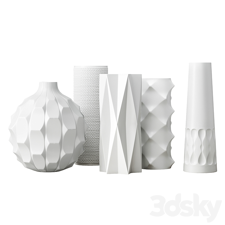 Set of vases Archais by Heinrich Fuchs - Vase - 3D model