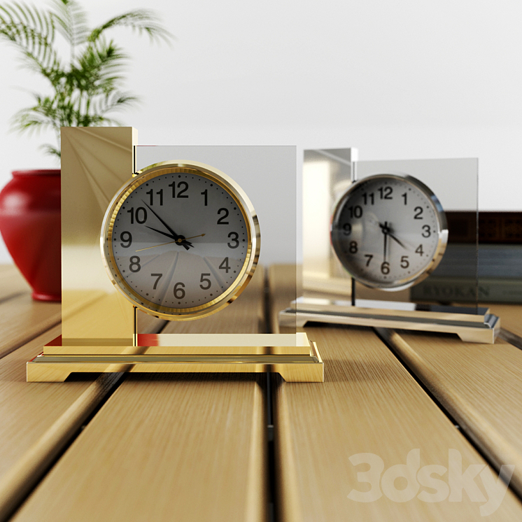 Desktop_clock_set - Watches & Clocks - 3D model