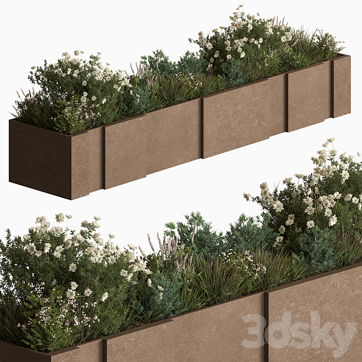 Indoor Plant 773 - Plant Box - Indoor - 3D model