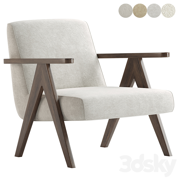 Draper Armchair - Arm chair - 3D model