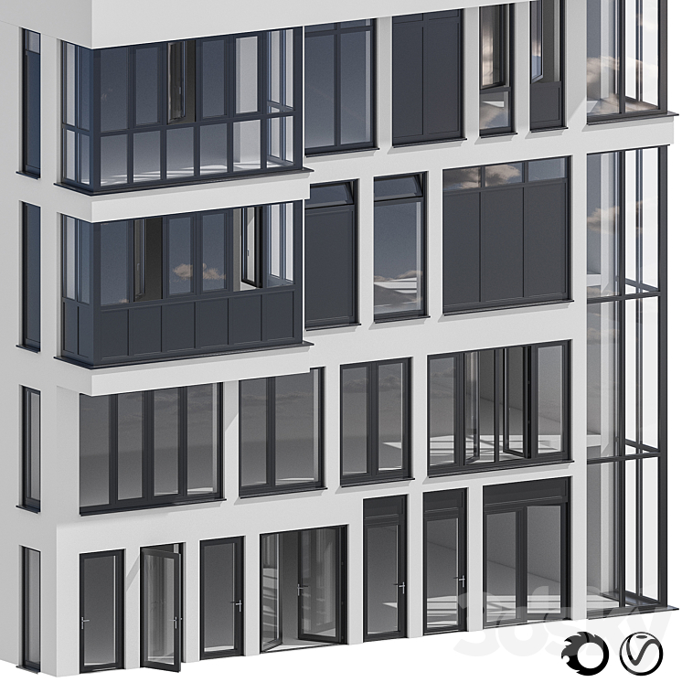 Reynaers Masterline 10 Functional - Windows - 3D model