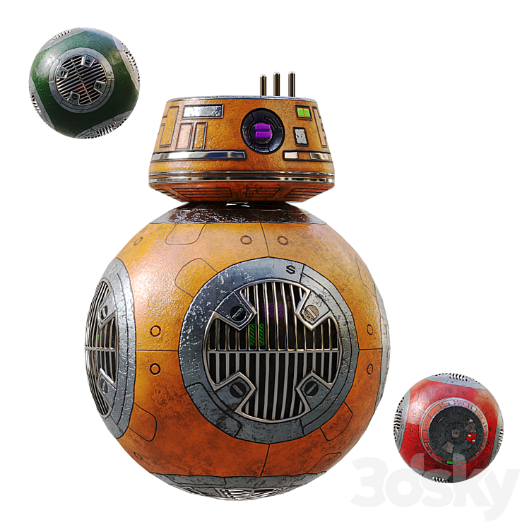 Droid bb-9e - Toy - 3D model