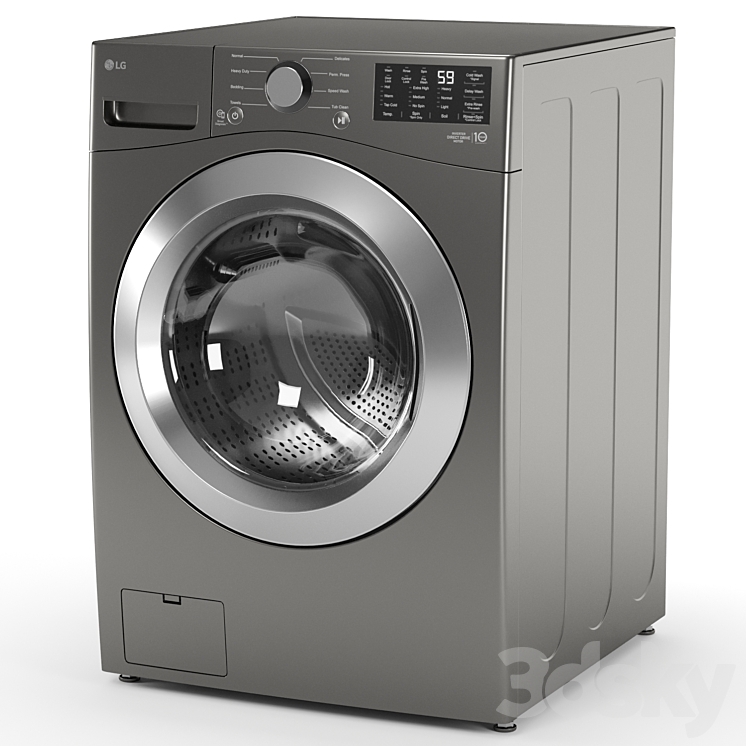 LG washing machine WM3470CM - Household appliance - 3D model