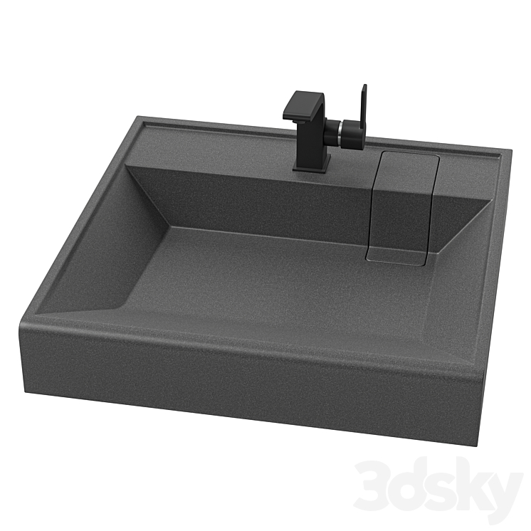 Sink above the washing machine BAU Stil - Wash basin - 3D model