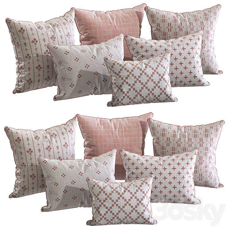 20 Pillow Decor - Pillows - 3D model
