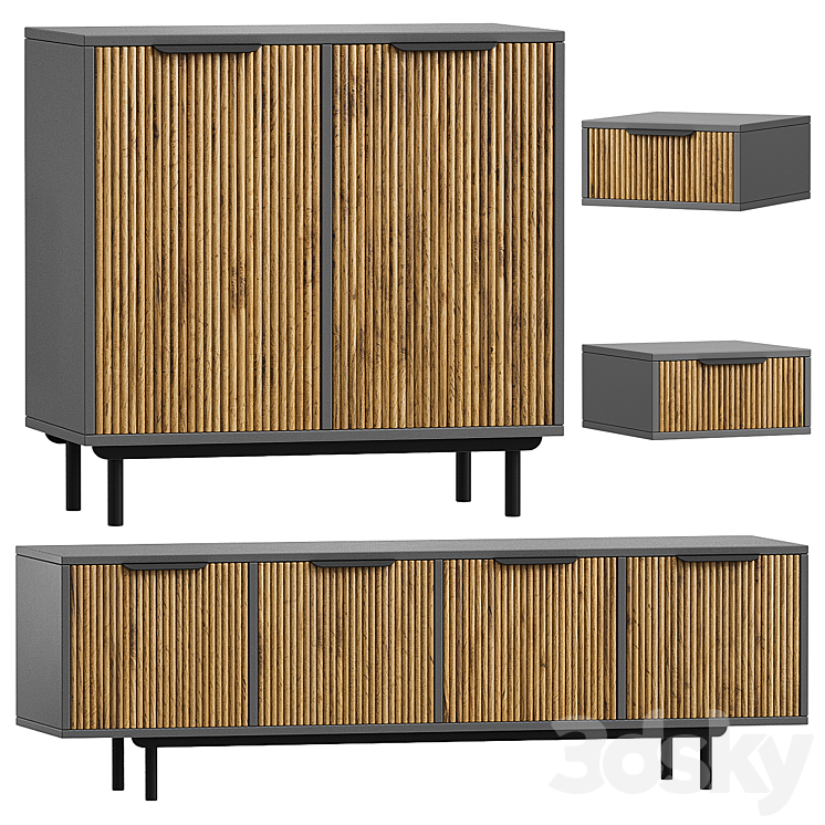 TV stand, stand, bedside table Levante - Sideboard & Chest of drawer ...