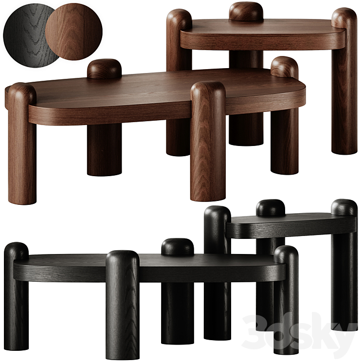 Hamilton Conte Seven Coffee Tables - Table - 3D model
