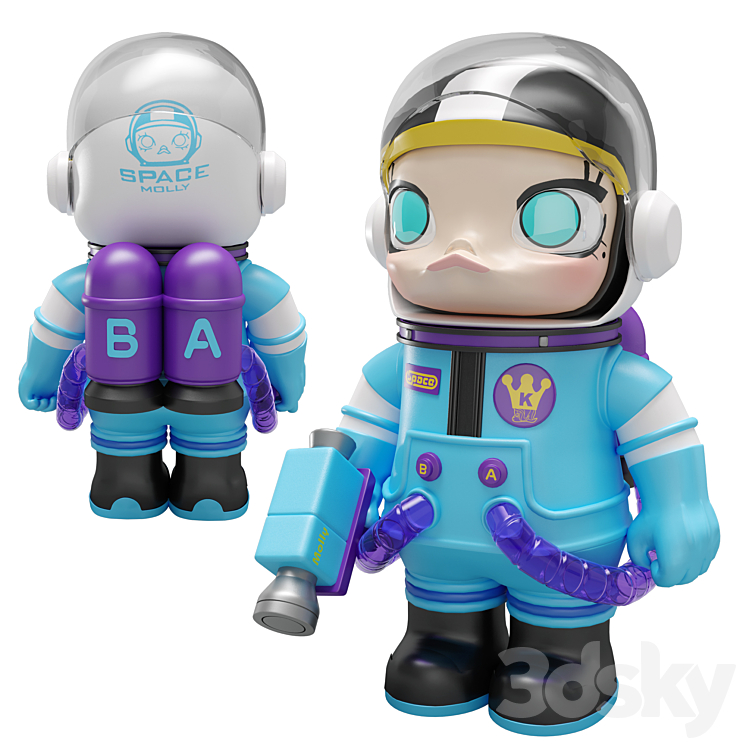 SPACE MOLLY MEGA BY POP MART - Toy - 3D model
