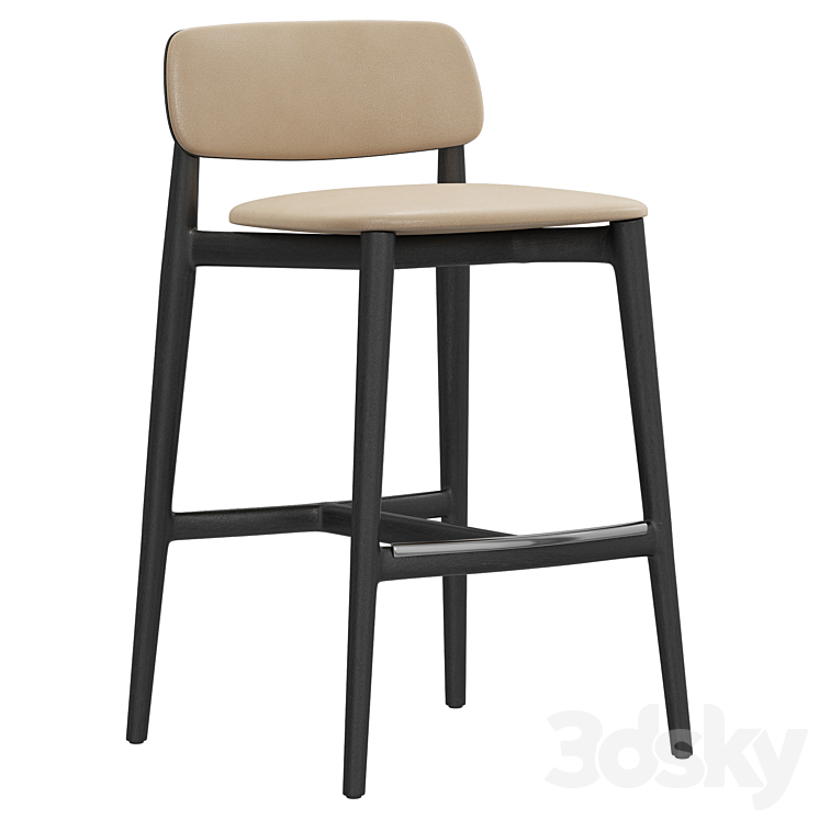 Poliform Curve stool - Chair - 3D model