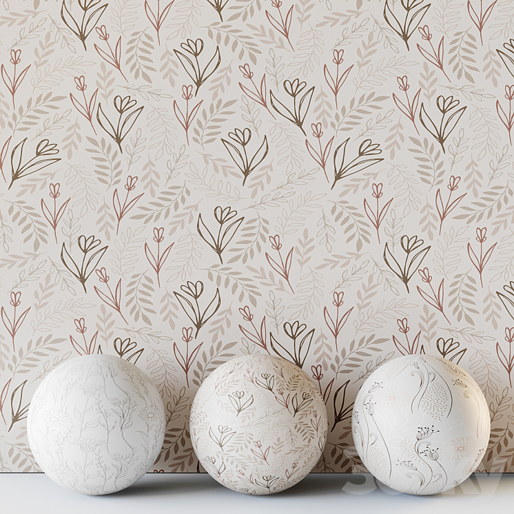 wallpaper - Wall covering - 3D model