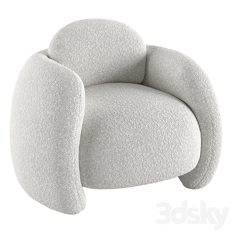 Armchair Dori by Acanva - Arm chair - 3D model