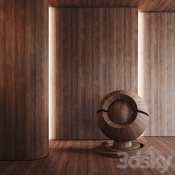 Material wood Egger H1151 ST10 Arizona Oak brown - Wood - 3D model