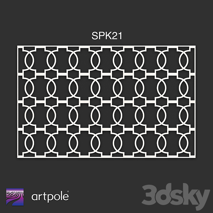 Ceiling composition SPK21 - Decorative plaster - 3D model