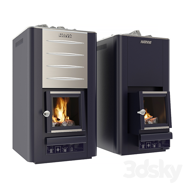 Bath stove - Fireplace - 3D model